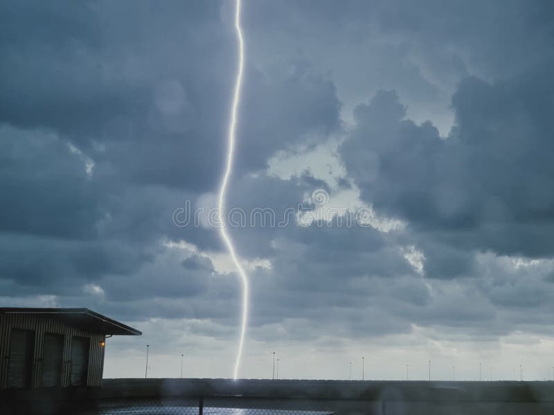 Lightning in the Sky. Electric Discharges in the Sky Stock Photo ...