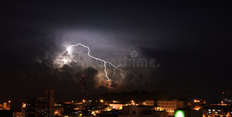Lightning, Sky, Thunder, Night Stock Image - Image of cloud, night ...