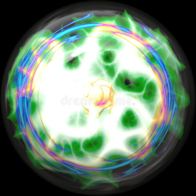 Lightning sphere stock illustration. Illustration of energy - 7307286
