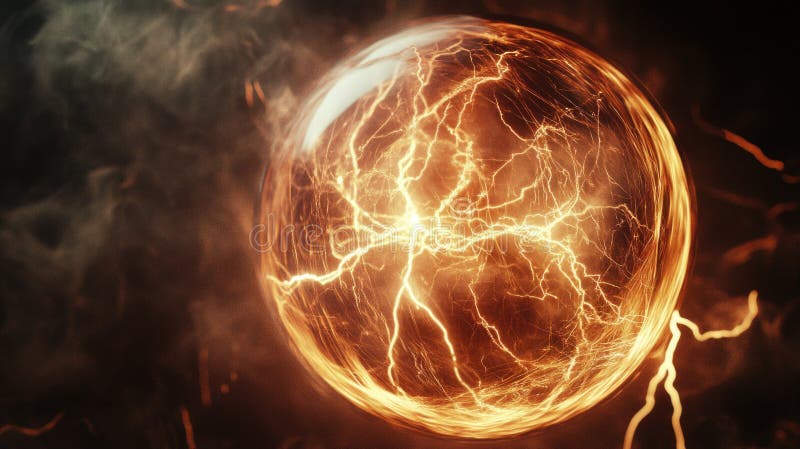 Lightning Sphere stock image. Image of bolt, electromagnetic - 378080861