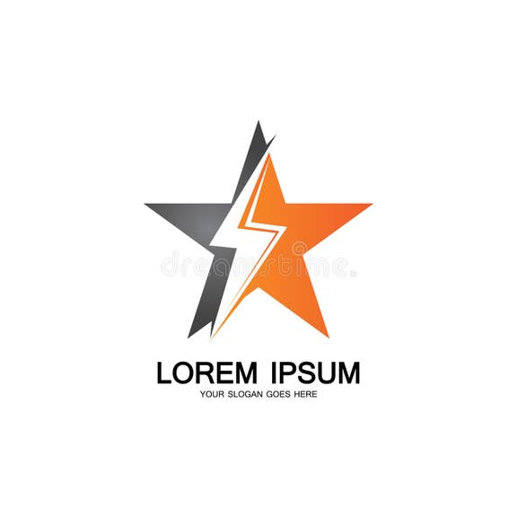 Lightning Star,Energy Star Logo Vector Icon Design Template Stock ...