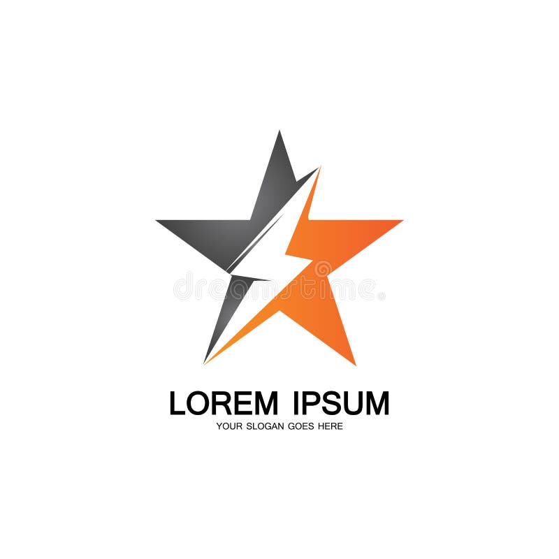 Lightning Star,Energy Star Logo Vector Icon Design Template Stock ...