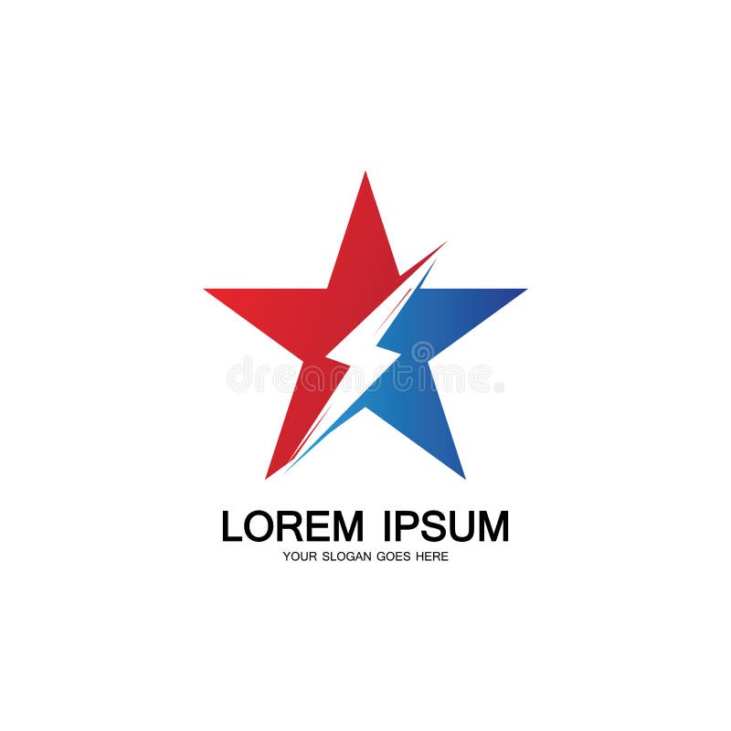 Lightning Star,Energy Star Logo Vector Icon Design Template Stock ...