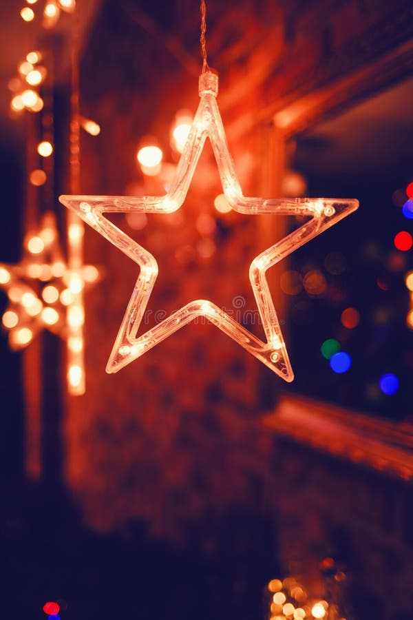 Lightning Stars Hanging for Decoration Stock Image - Image of color ...