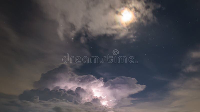 Lightning with the Stars stock photo. Image of bolt, energy - 47290124