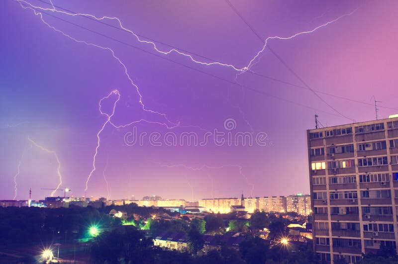 Lightning Storm stock image. Image of clap, bolt, boom, energize - 43923