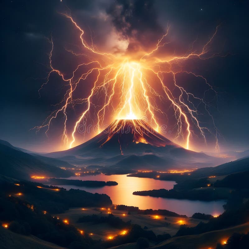 La Palma Volcano Illustration