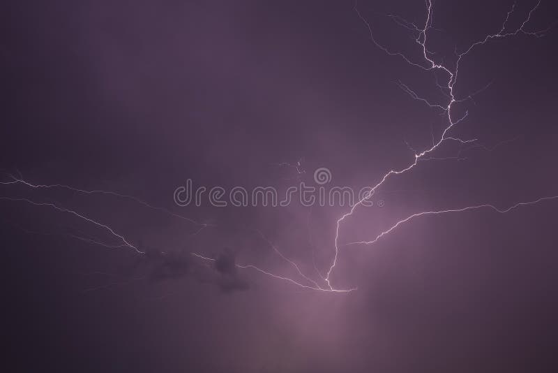 Lightning storm scene stock photo. Image of bolts, severe - 74292898