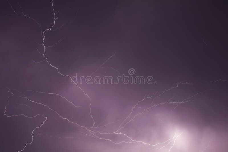 Lightning storm scene stock image. Image of storm, electricity - 79054233