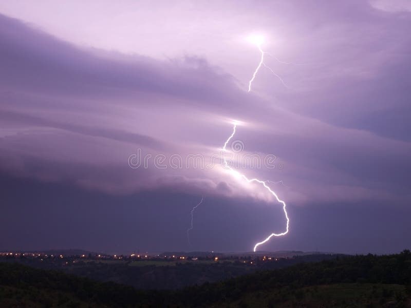 Lightning storm stock photo. Image of nature, lightningstorm - 31427594