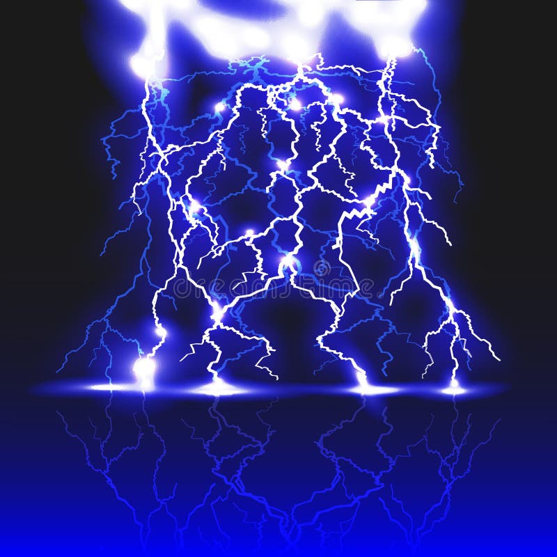 Vector Lightning Special Effect Stock Vector - Illustration of spark ...