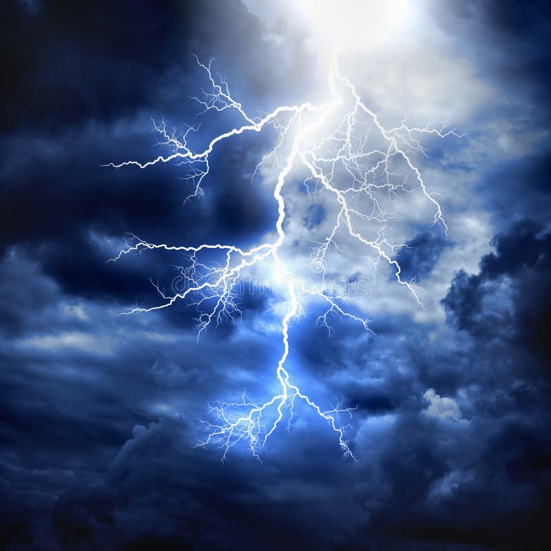 Lightning strike stock image. Image of electrical, power - 41902117