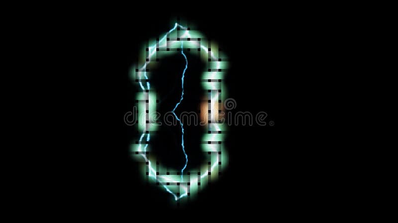 Lightning Strike and Dramatic Digital Stock Illustration - Illustration ...