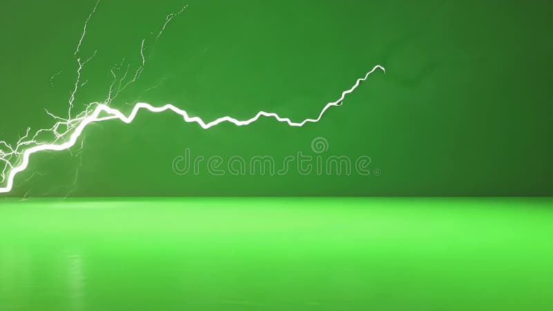 Lightning Strike on Green Screen Stock Footage - Video of green, nature ...