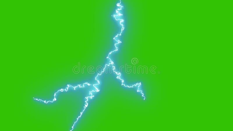 Lightning Strike on Green Screen Stock Footage - Video of green, nature ...