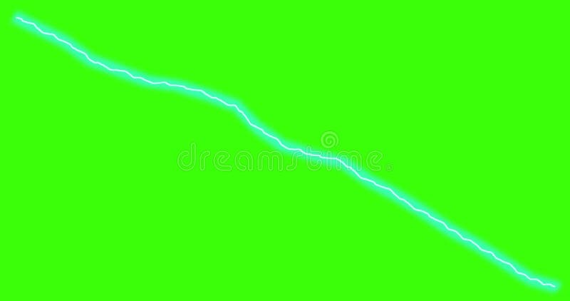 Lightning Strike on Green Screen Stock Footage - Video of black, danger ...