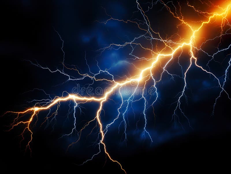 Black Background Image of Purple Fire Forms Stock Illustration ...