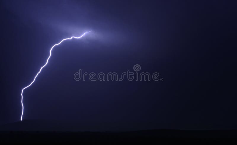 Single lightning bolt stock image. Image of single, lightning - 7084695
