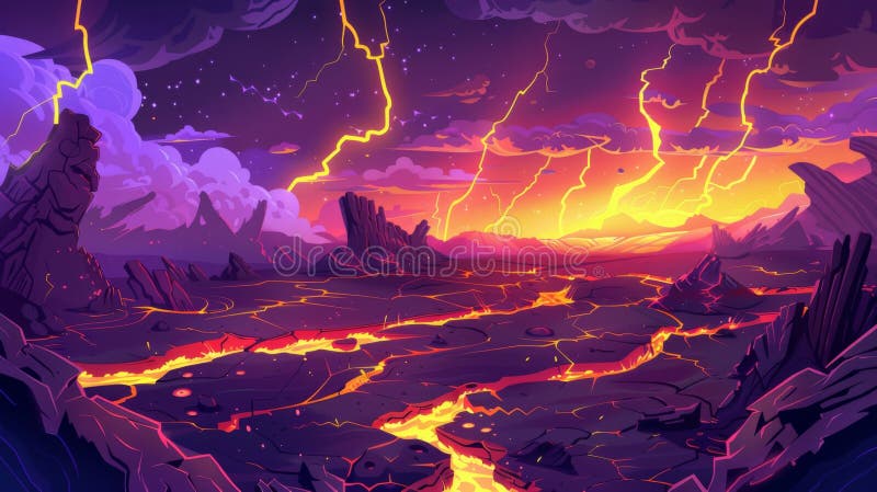 Lightning Strike Particle Effect Diagram Stock Image - Image of ...