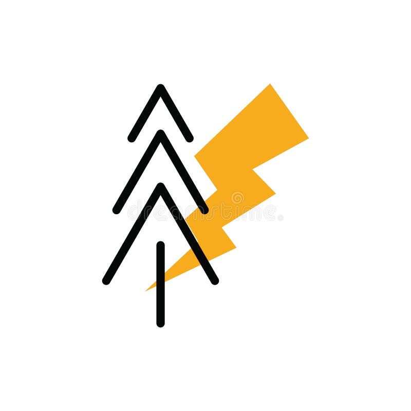 Lightning Strike Tree Stock Illustrations – 556 Lightning Strike Tree ...