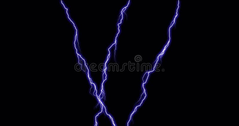 Lightning Strikes in the Dark of a Rainy Night. Stock Footage - Video ...