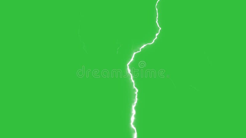 Lightning Strike on Green Screen Stock Footage - Video of green, nature ...