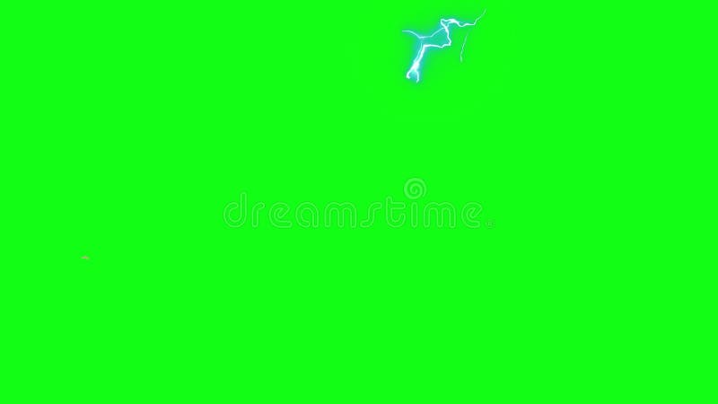 Lightning Strike on Green Screen Stock Footage - Video of green, nature ...