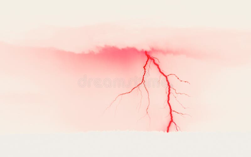 Lightning Strikes during a Strong Thunderstorm in Japanese Style Stock ...