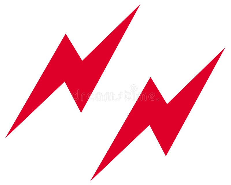 Lightning strikes symbol stock illustration. Illustration of conceptual ...