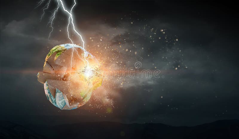 Lightning from Planet Earth. Stock Image - Image of dark, hell: 34003227