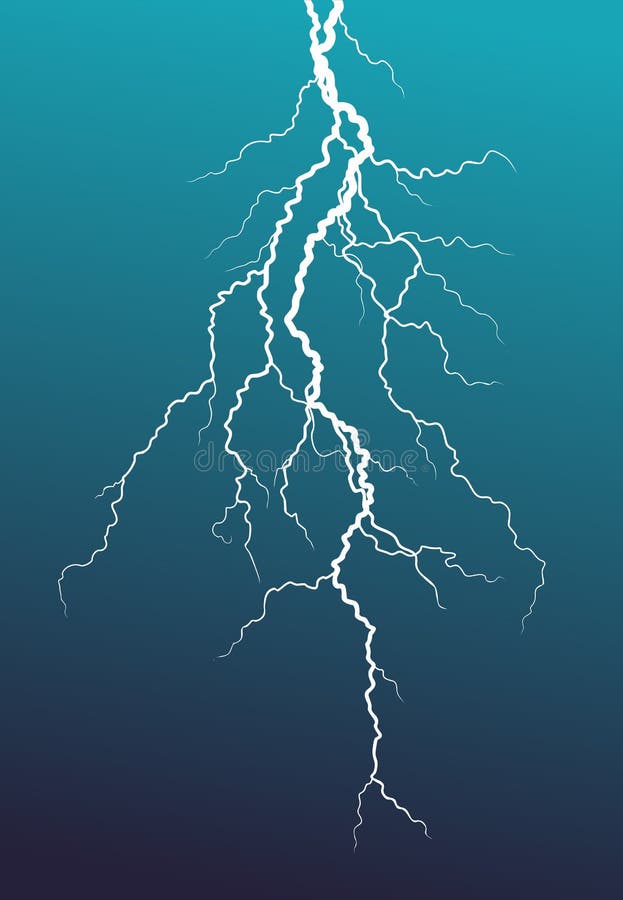 Lightning stroke. stock vector. Illustration of discharge - 75143390