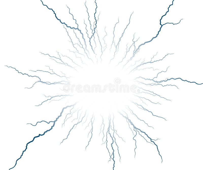 Lightning stroke. stock vector. Illustration of discharge - 75143390
