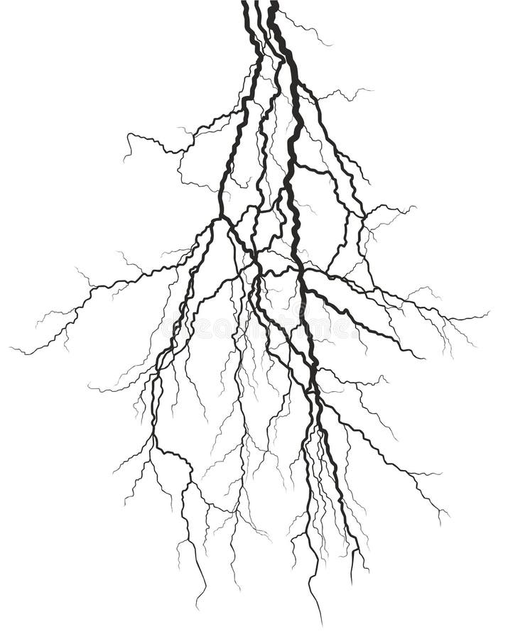 Lightning stock vector. Illustration of drawing, nature - 52637008