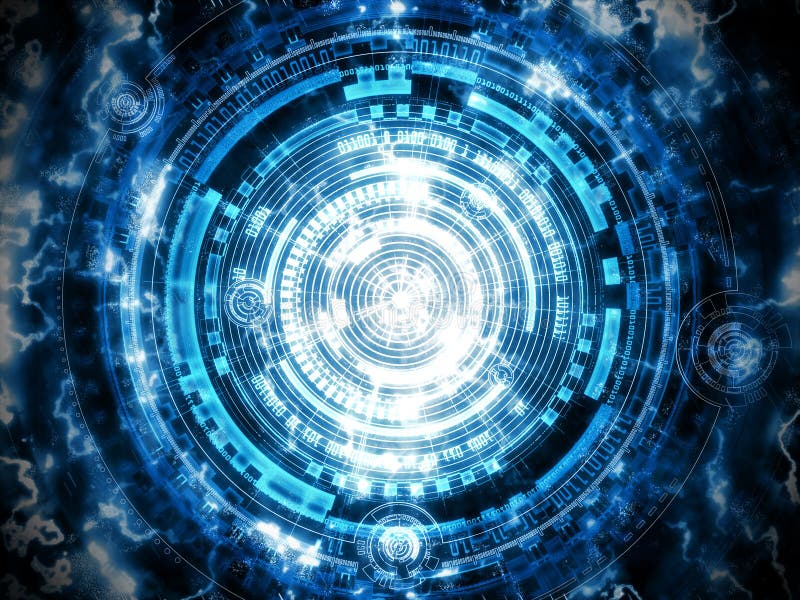 Lightning tech background. stock illustration. Illustration of gradient ...
