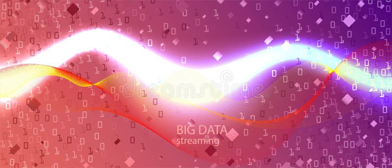 Lightning Tech Vector Presentation. Pink Blue Purple Background ...