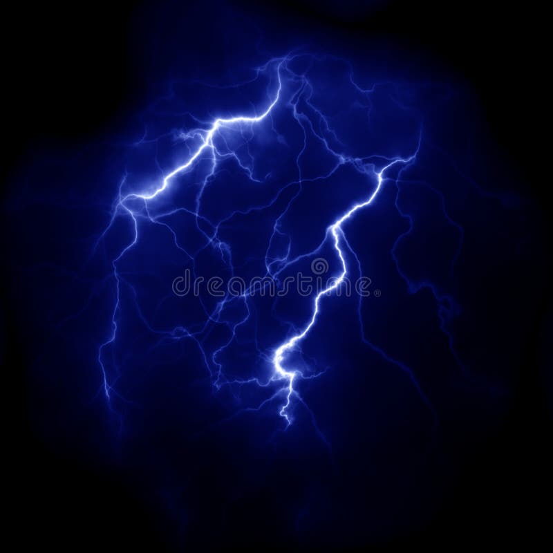 Lightning Thunderbolt Template for Design. Electric Discharge in the ...