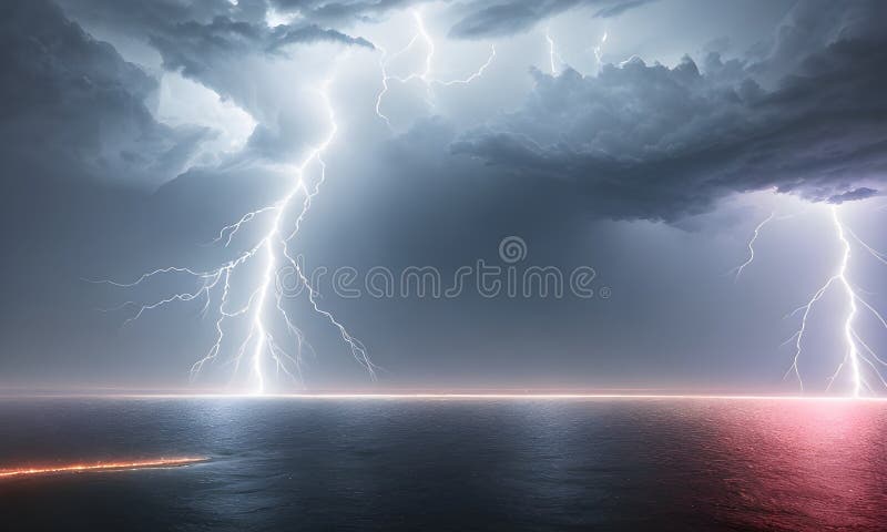 Lightning Texture Using Various Shades, Realistic Digital Painting ...