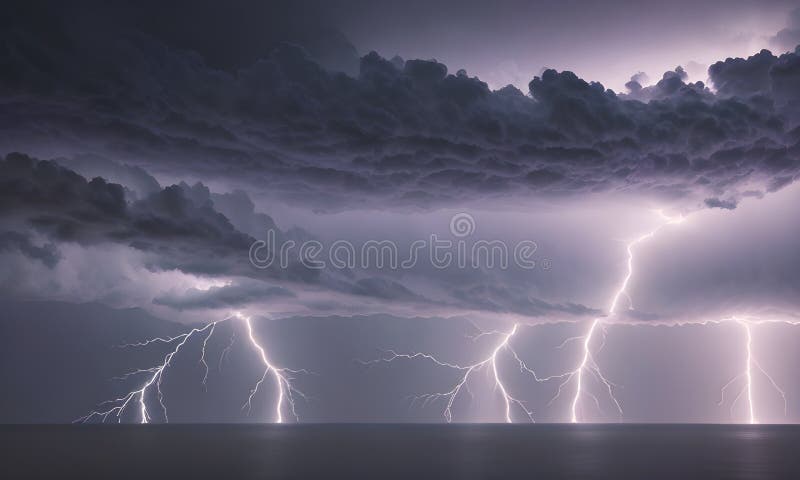 Lightning Texture Using Various Shades, Realistic Digital Painting ...