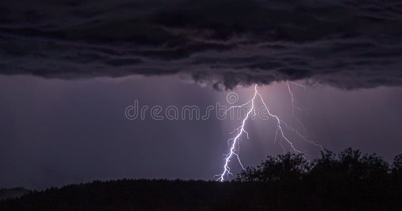 Lightning, Thunder Cloud Dark Cloudy Sky, Power of Nature Stock Image ...
