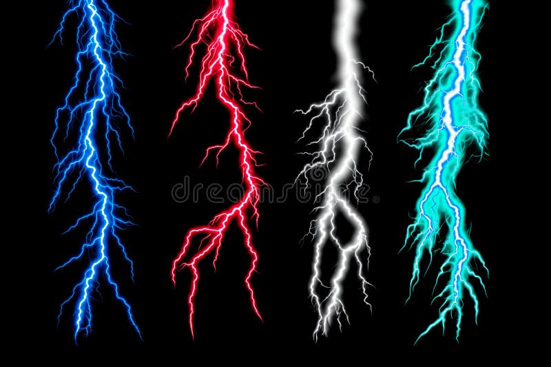 Lightning Thunder High Voltage Sparking Flash Mix Colors Effect ...