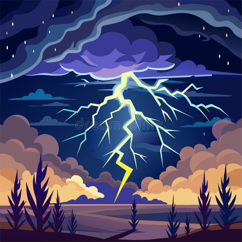 Lightning Storm Clip Art