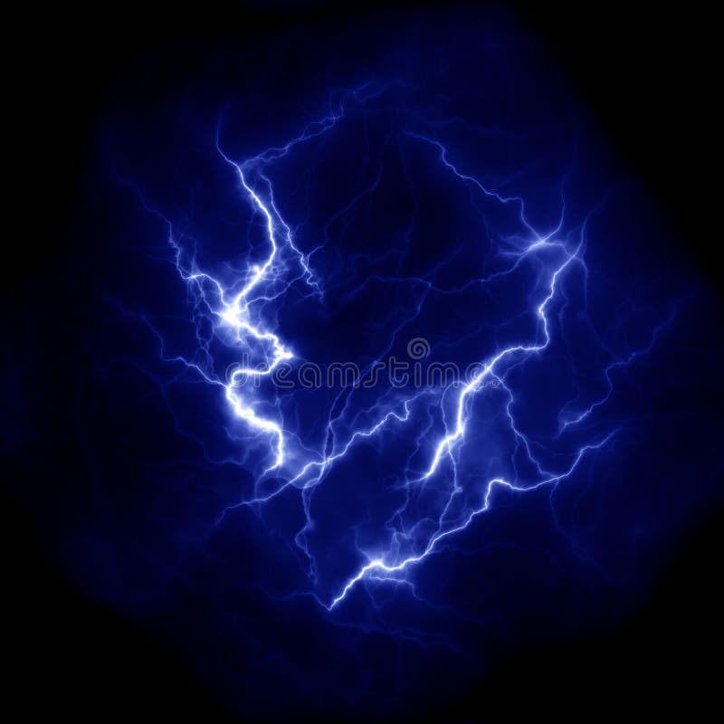 Lightning Thunderbolt Template for Design. Electric Discharge in the ...