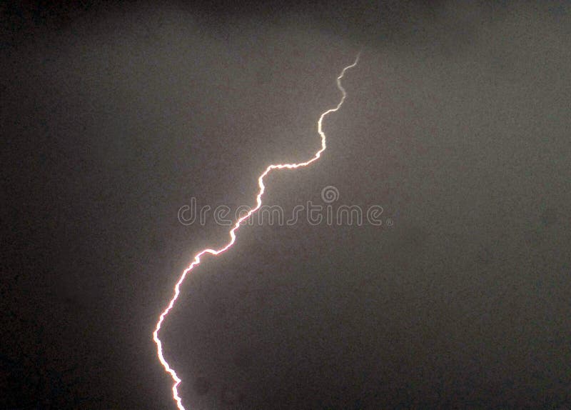 Lightning and Thunderbolts during a Dry Storm Stock Photo - Image of ...