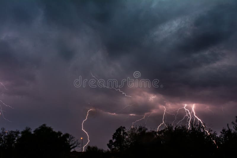 Lightning Thunderstorm stock image. Image of bolt, electricity - 49460531