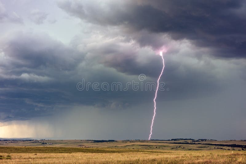 Lightning from a Thunderstorm in Texas Stock Image - Image of hartley ...
