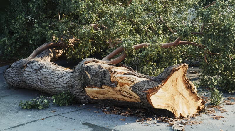 Lightning tree damage stock illustration. Illustration of disease ...