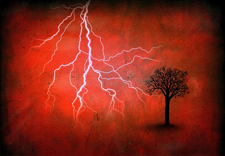 Lightning Strike Tree Stock Illustrations – 1,548 Lightning Strike Tree ...