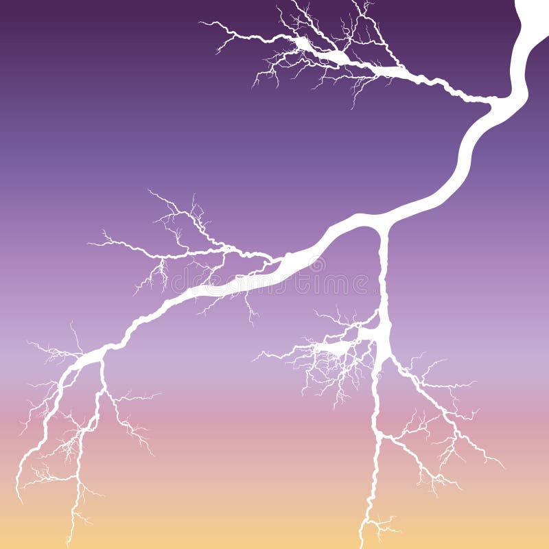 Lightning. Vector. stock illustration. Illustration of energy - 5198163