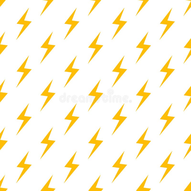 Lightning Yellow Seamless Pattern Background. Texture Pattern. Stock ...