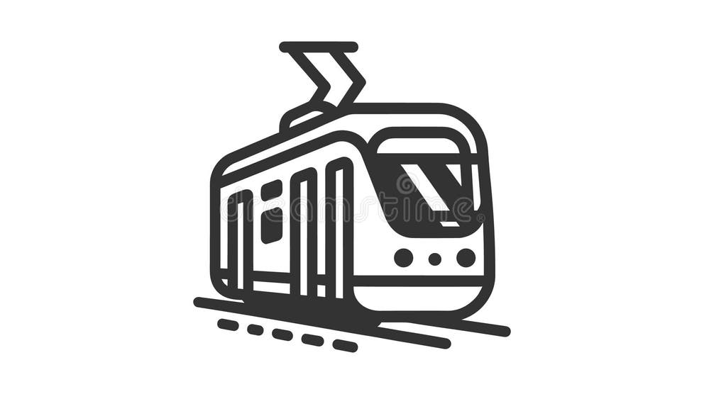 Pantograph Streetcar Stock Illustrations – 63 Pantograph Streetcar ...